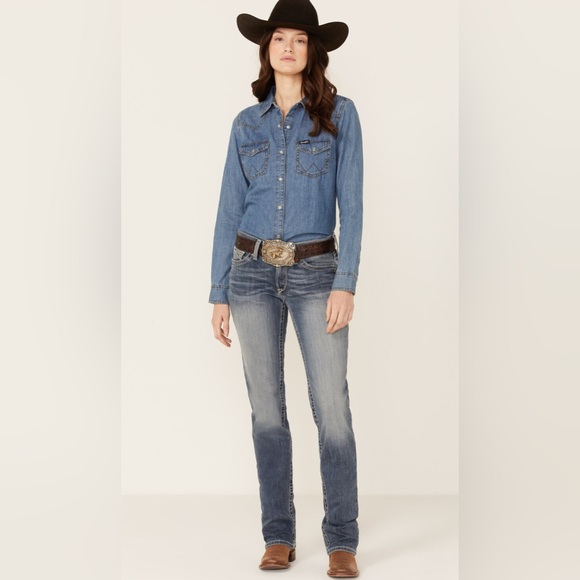 Ariat | Jeans | Ariat Real Womens Denim Rainstorm Straight Leg Riding ...
